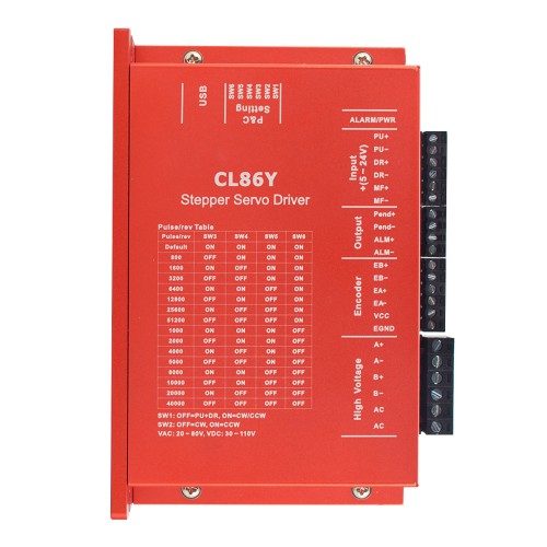 Closed Loop Stepper Driver CL86Y 0-8.5A 20-80VAC/30-110VDC for Nema 34 ...