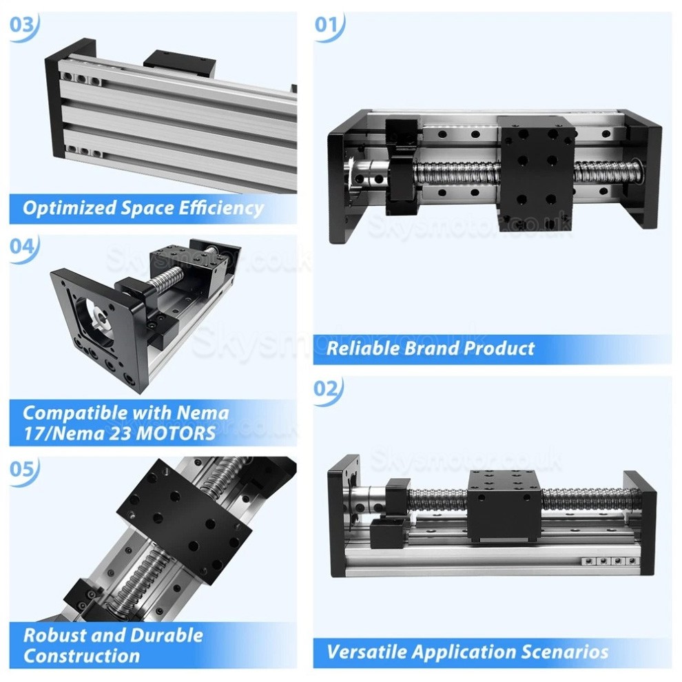 Motorized Linear Stage OSP001593 Double Guide CNC Slide Table Ballscrew ...